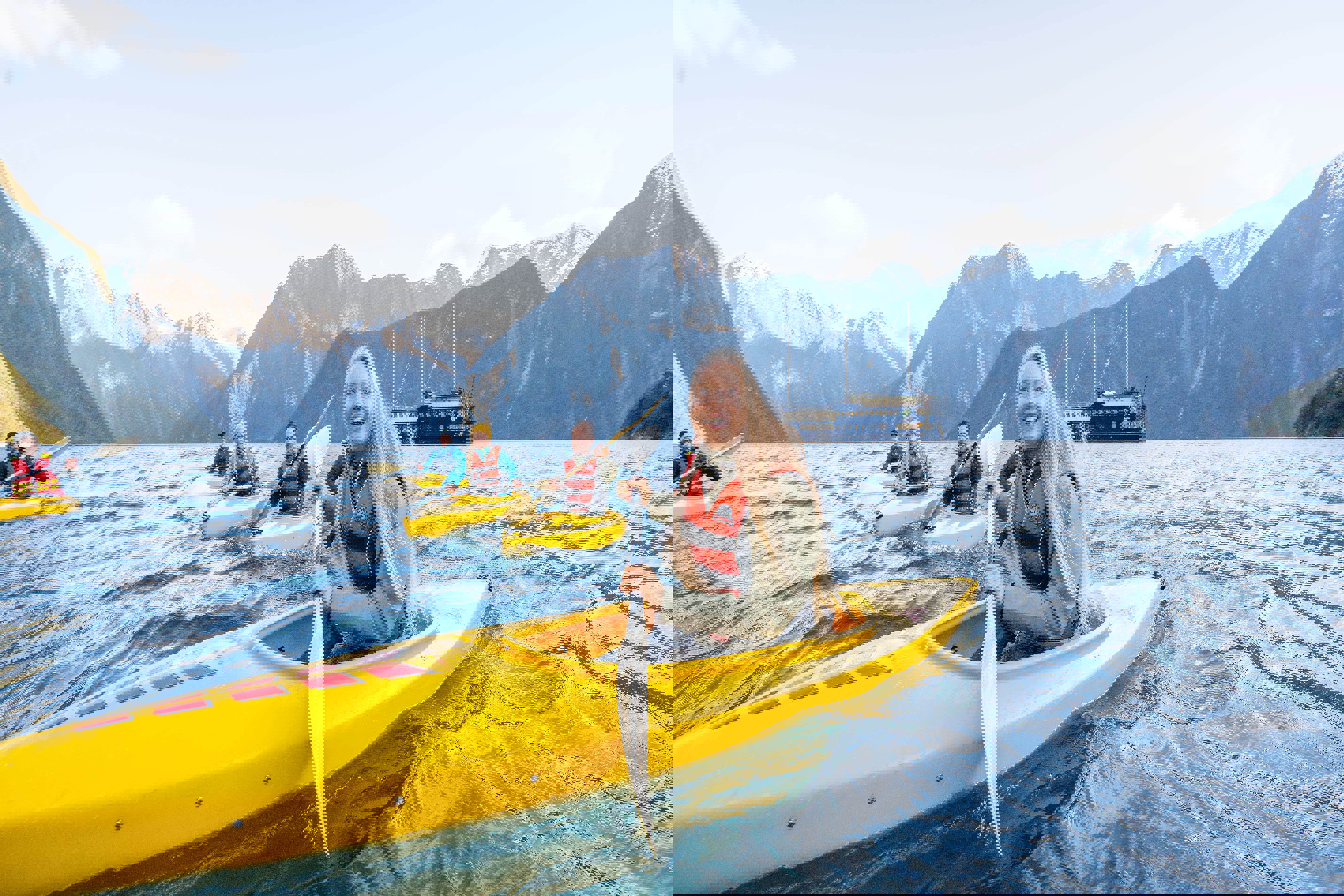 Kayak at Milford Sound