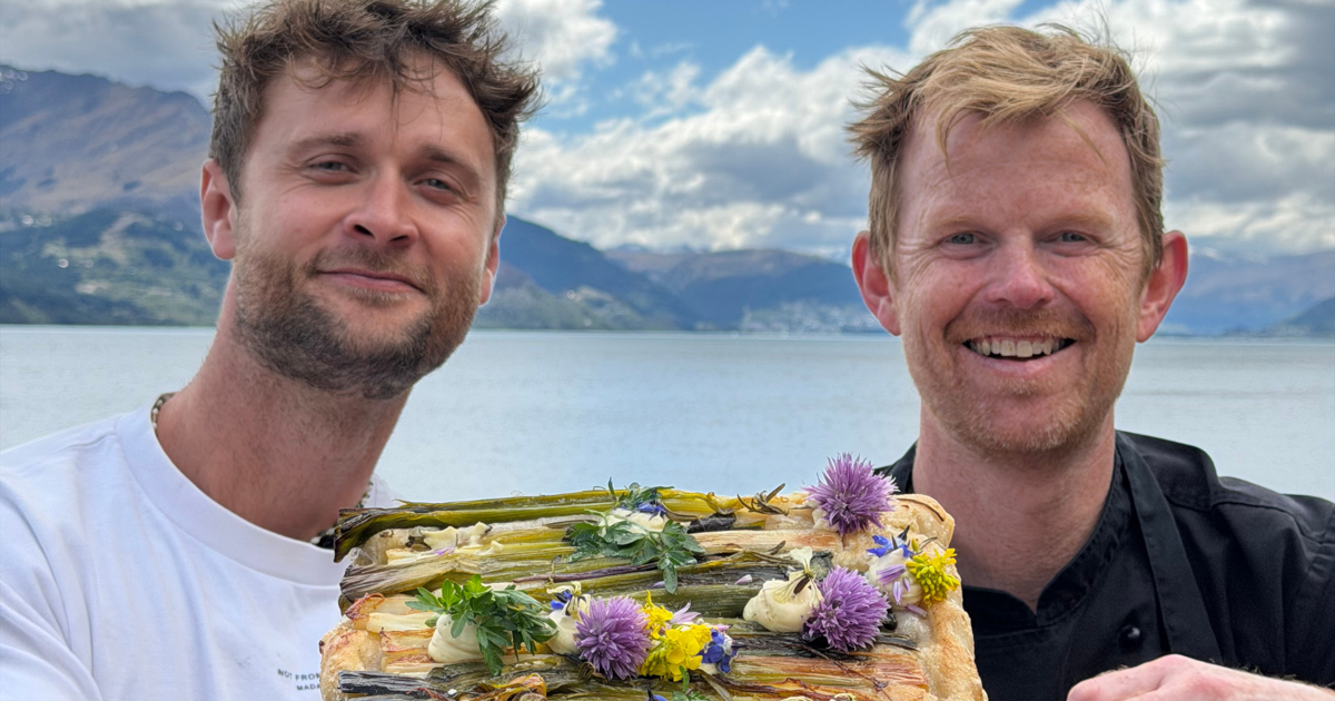 A Spring Leek Focaccia at Walter Peak with Hercules Noble